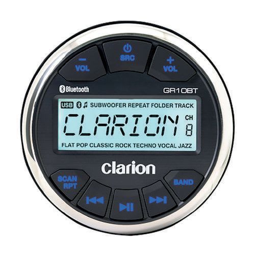 Clarion Marine Radio Bluetooth USB, FM Aux Input IPX5 front Maritim ...