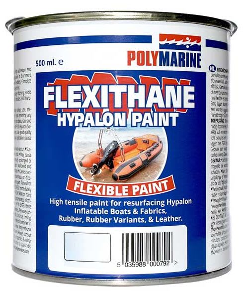 Polymarine Flexithane Hypalon Paint White 500ml Maritim Båtutstyr
