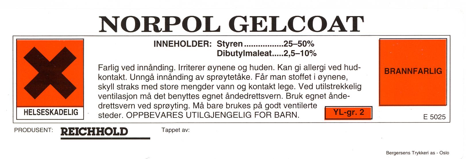 Gelcoat Norpol Svg 70005 20kg Maritim Båtutstyr