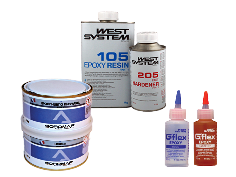 Epoxy, lim og sparkel til båt, hytte, camping og hjem