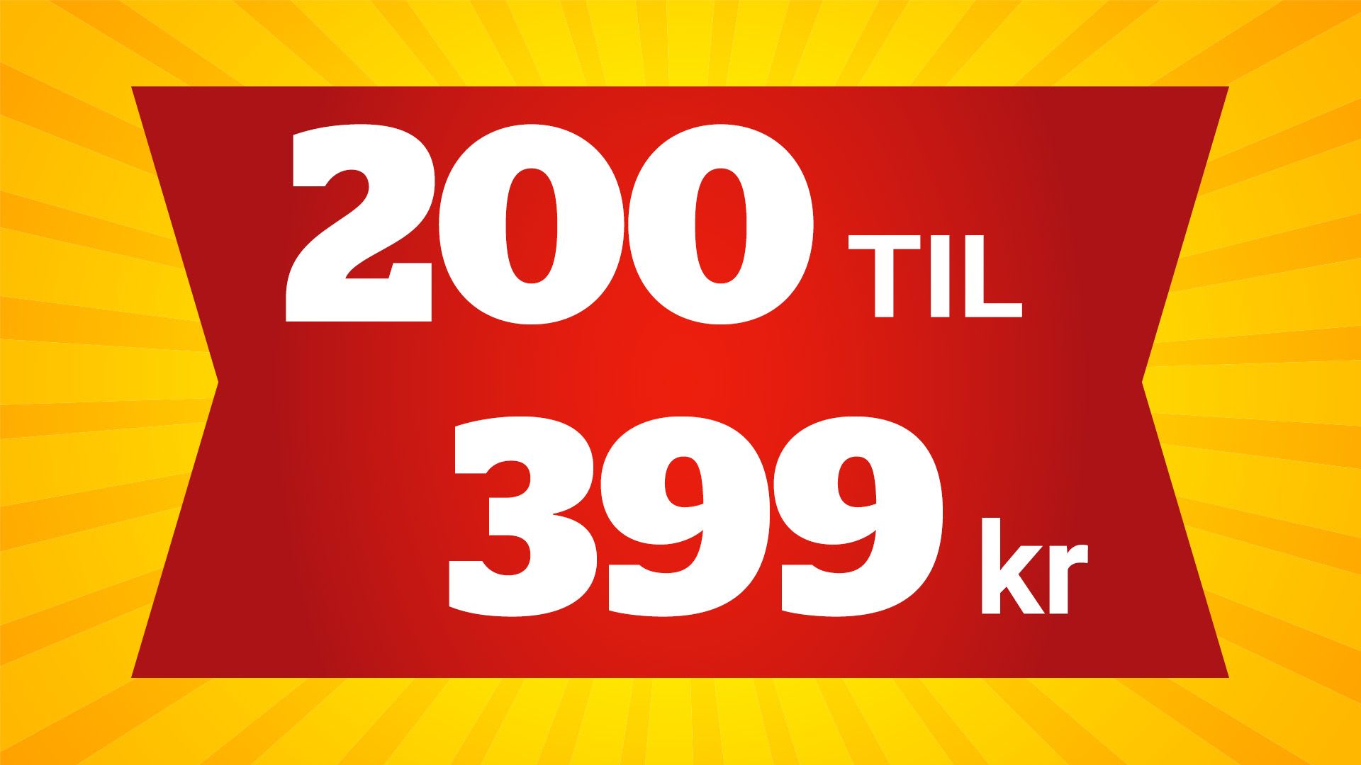 Outlet 200 til 399 kr