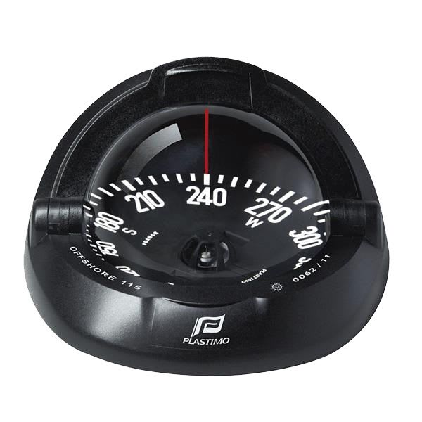 Plastimo Kompass Offshore 115 innfelt sort Rattmerket Maritim Båtutstyr