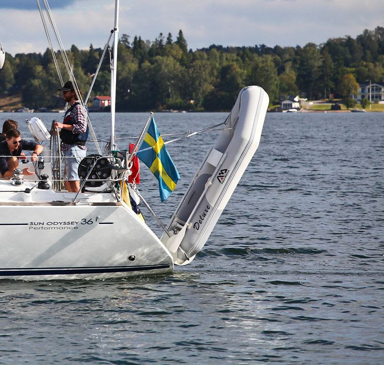 Dinghy Rings Flex Gummibåtdavit Maritim Båtutstyr