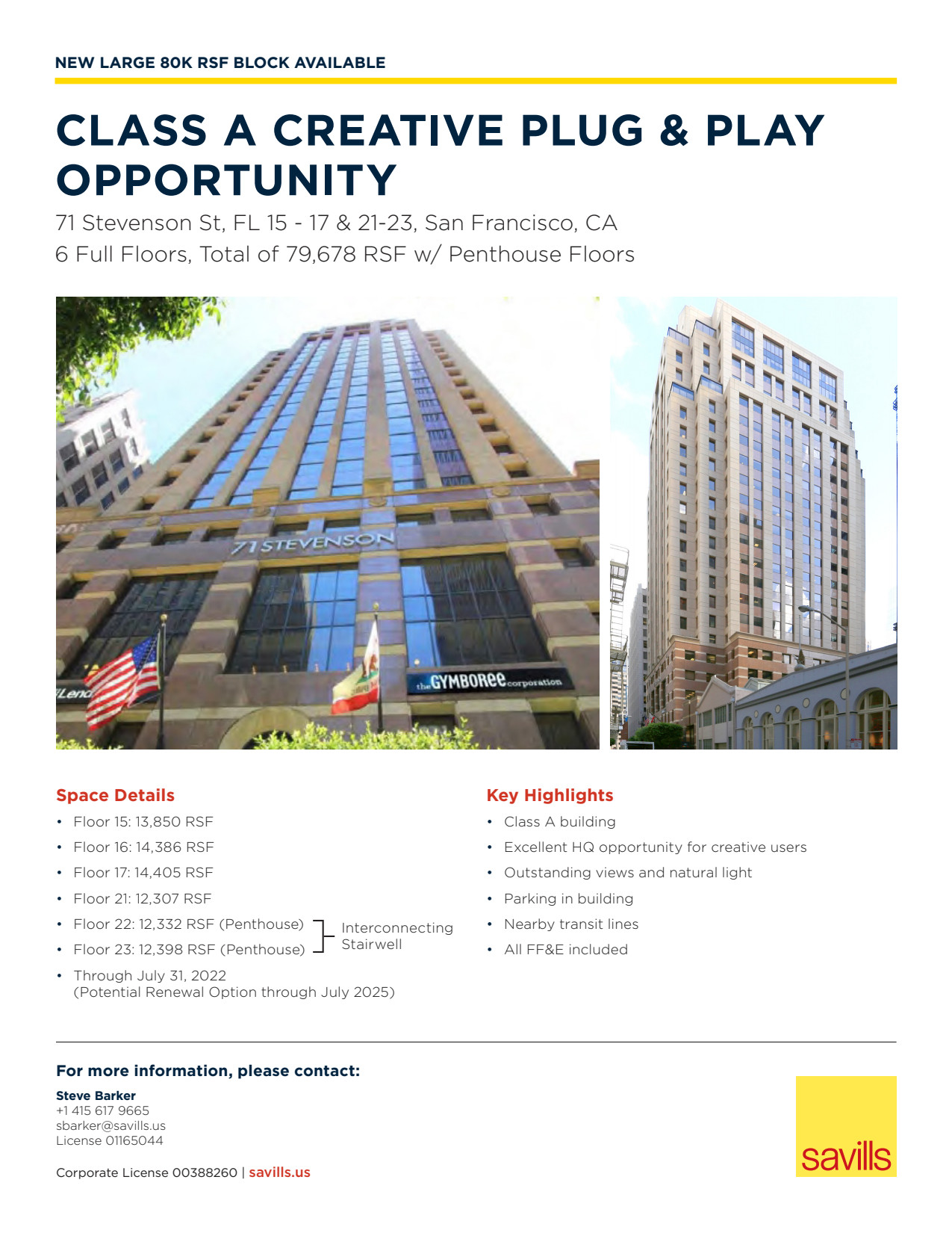 Stevenson Place, 71 Stevenson St | JLL Properties - US