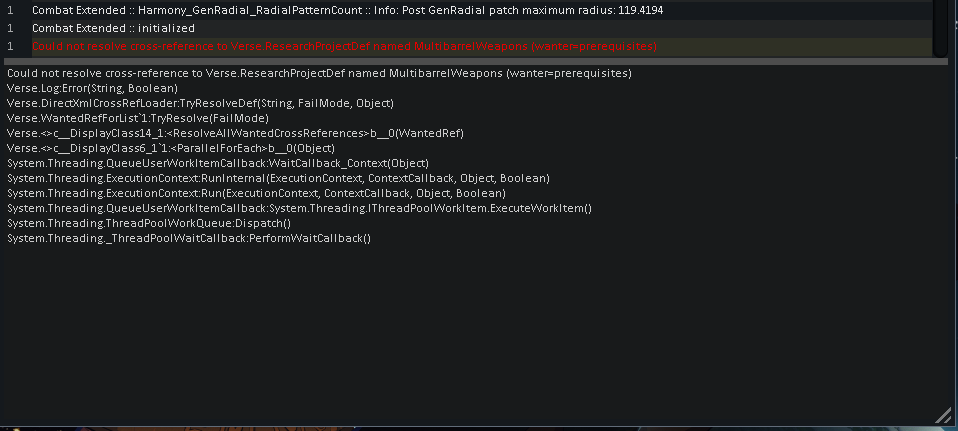 [Bug]: NullReferenceException using comms console · Issue #87 · CombatExtended-Continued ...