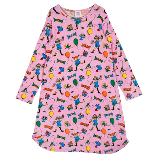 Pippi Longstocking Party Pippi Nightgown Rose | Martinex