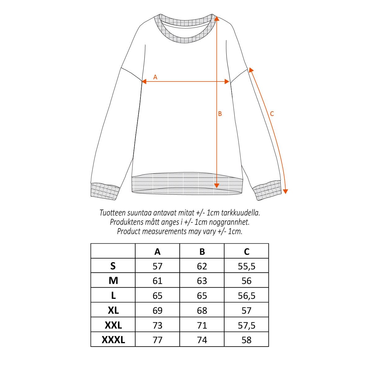 Muumi Manna-collegepaita Niiskuneiti ja perhonen vaaleansininen | Martinex