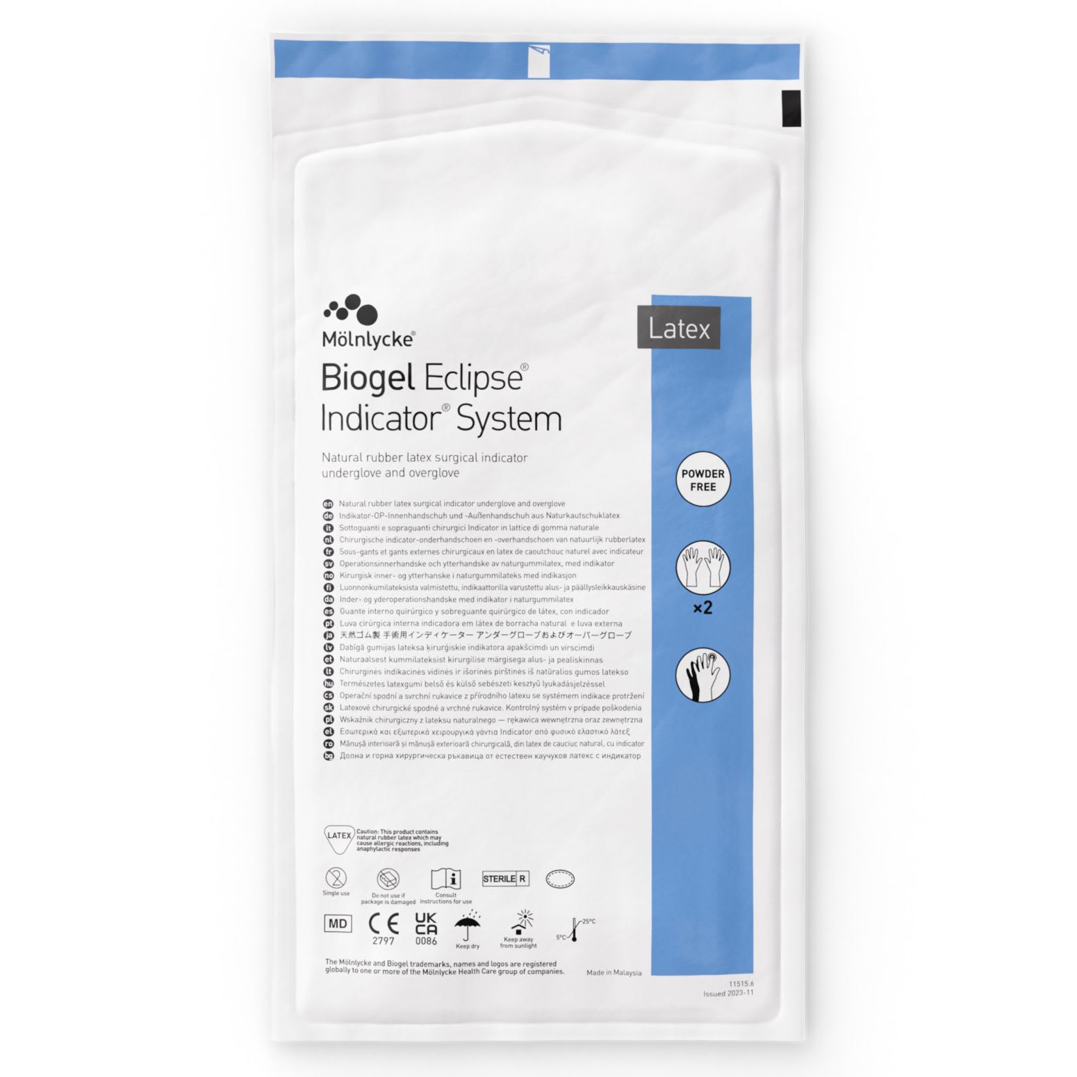 Hanske Biogel Indicator Dobbel 7.0