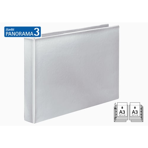 Ringperm m/innstikk A3 hvit 25mm 4R