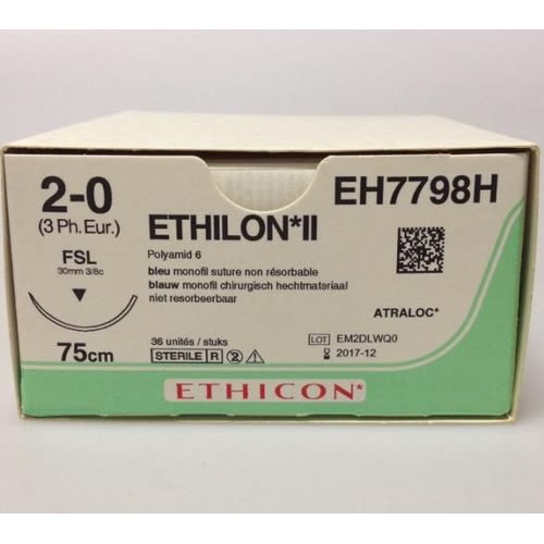 Sutur Ethilon 2-0 FSL 75cm