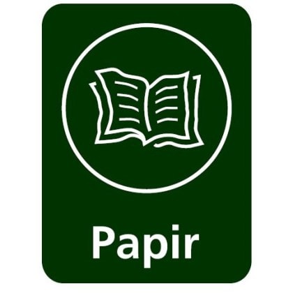 Etikett PU Papir 6x4,5cm