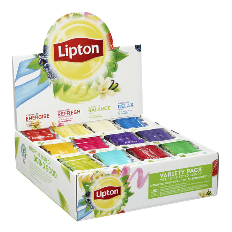 Te Lipton display 12 varianter 180stk