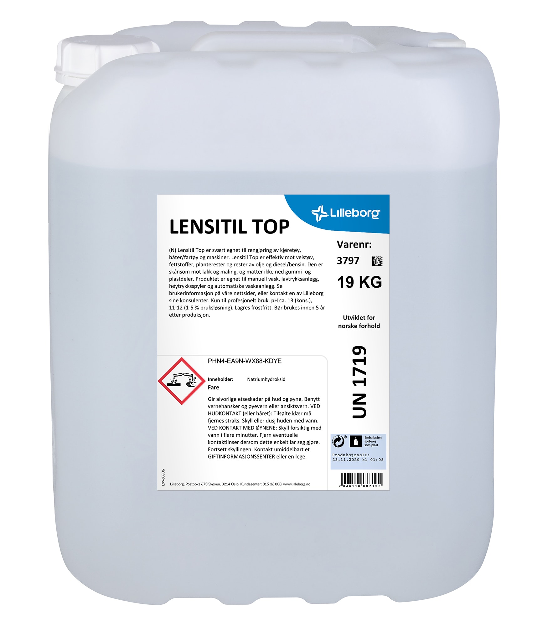 Bilvask Lensitil Top 19kg Maske | Dyktige fagfolk - smarte løsninger