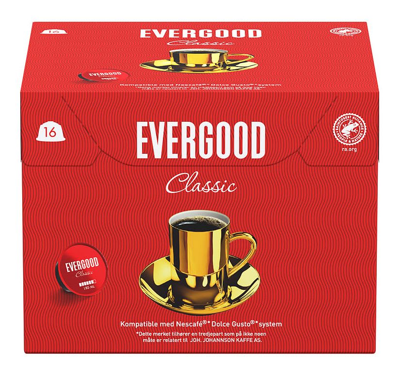 Kaffekapsel Evergood classic 16stk Maske | Dyktige fagfolk - smarte ...