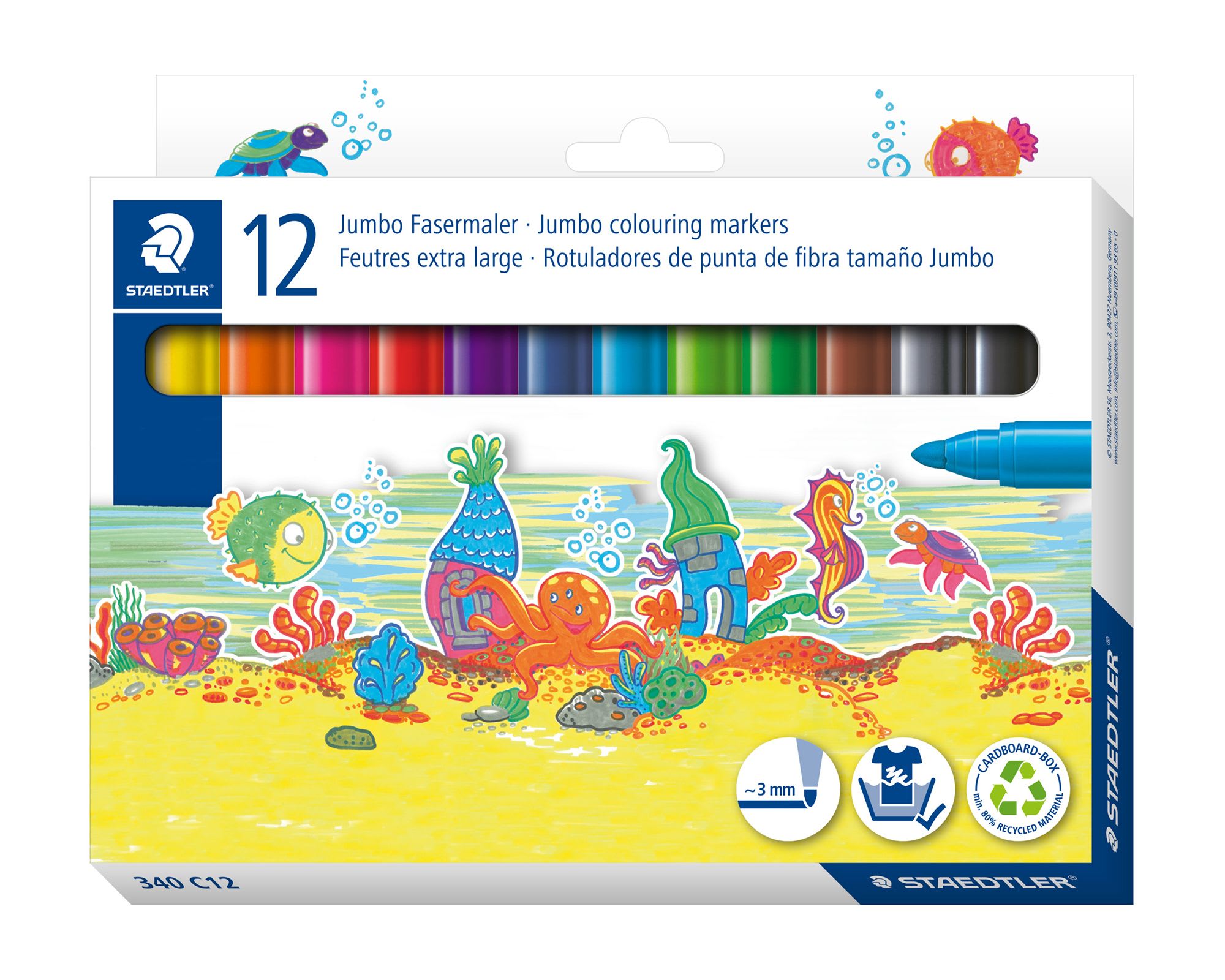 Tusj Fibre-tip Jumbo 12-frg tykk Maske | Dyktige fagfolk - smarte løsninger