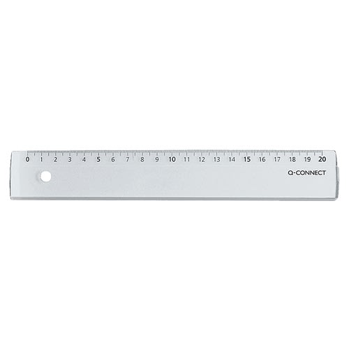 Linjal plast 20cm
