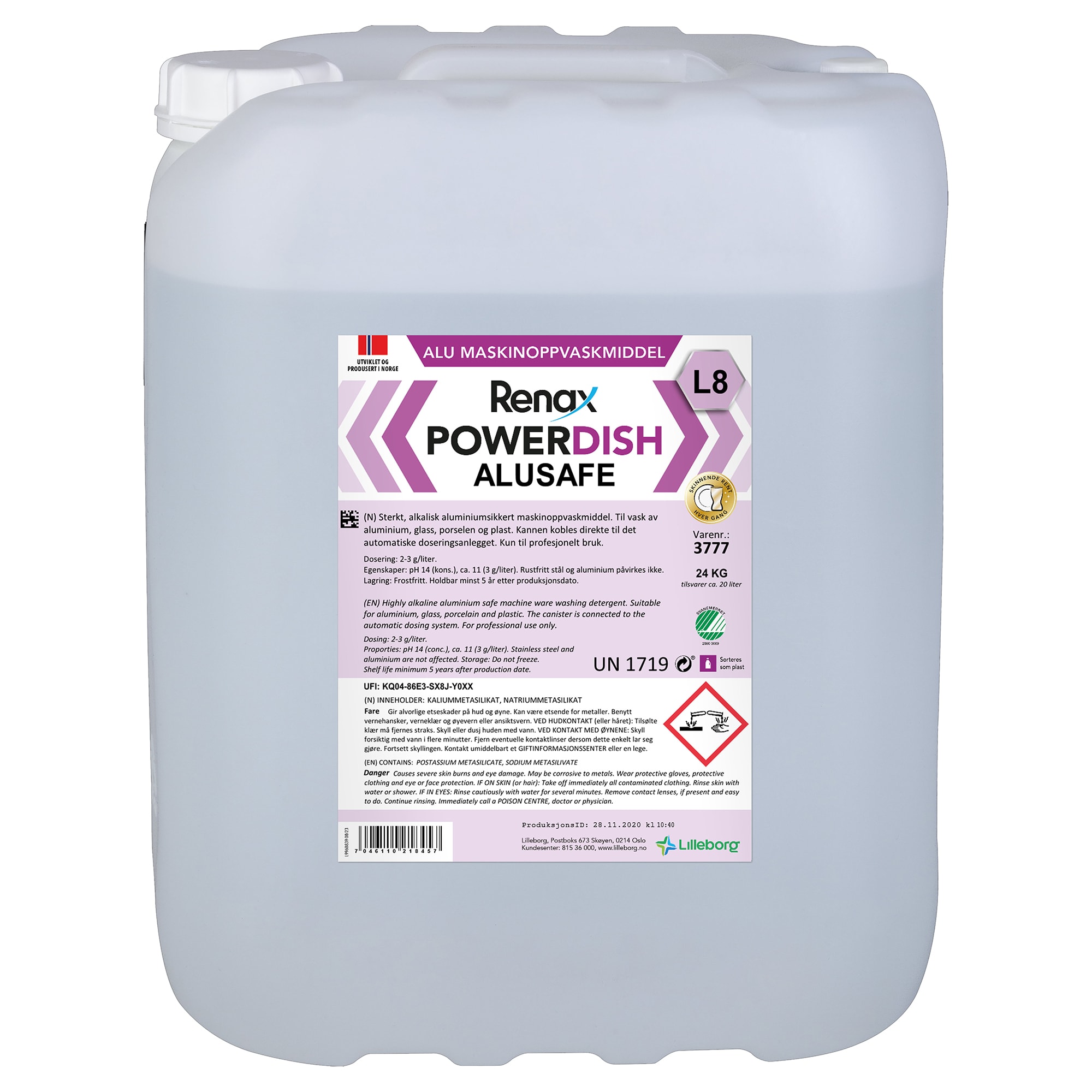 Maskinoppvask Renax P. AluSafe L8 24kg Maske | Dyktige fagfolk - smarte ...