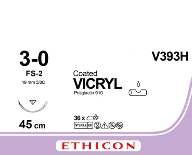 Sutur Vicryl 3-0 FS2 45cm lilla