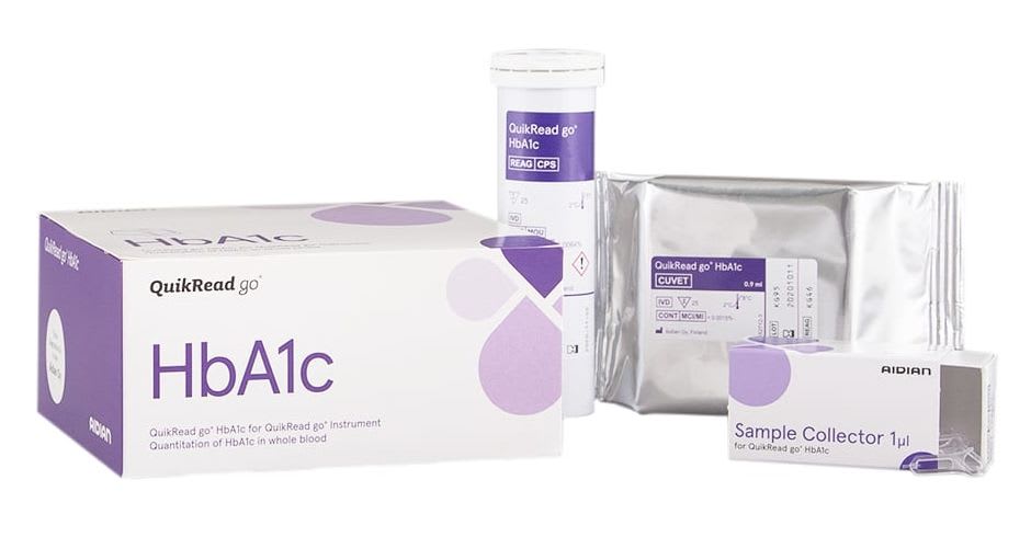Test HbA1c QuikRead go 25 stk Maske | Dyktige fagfolk - smarte løsninger