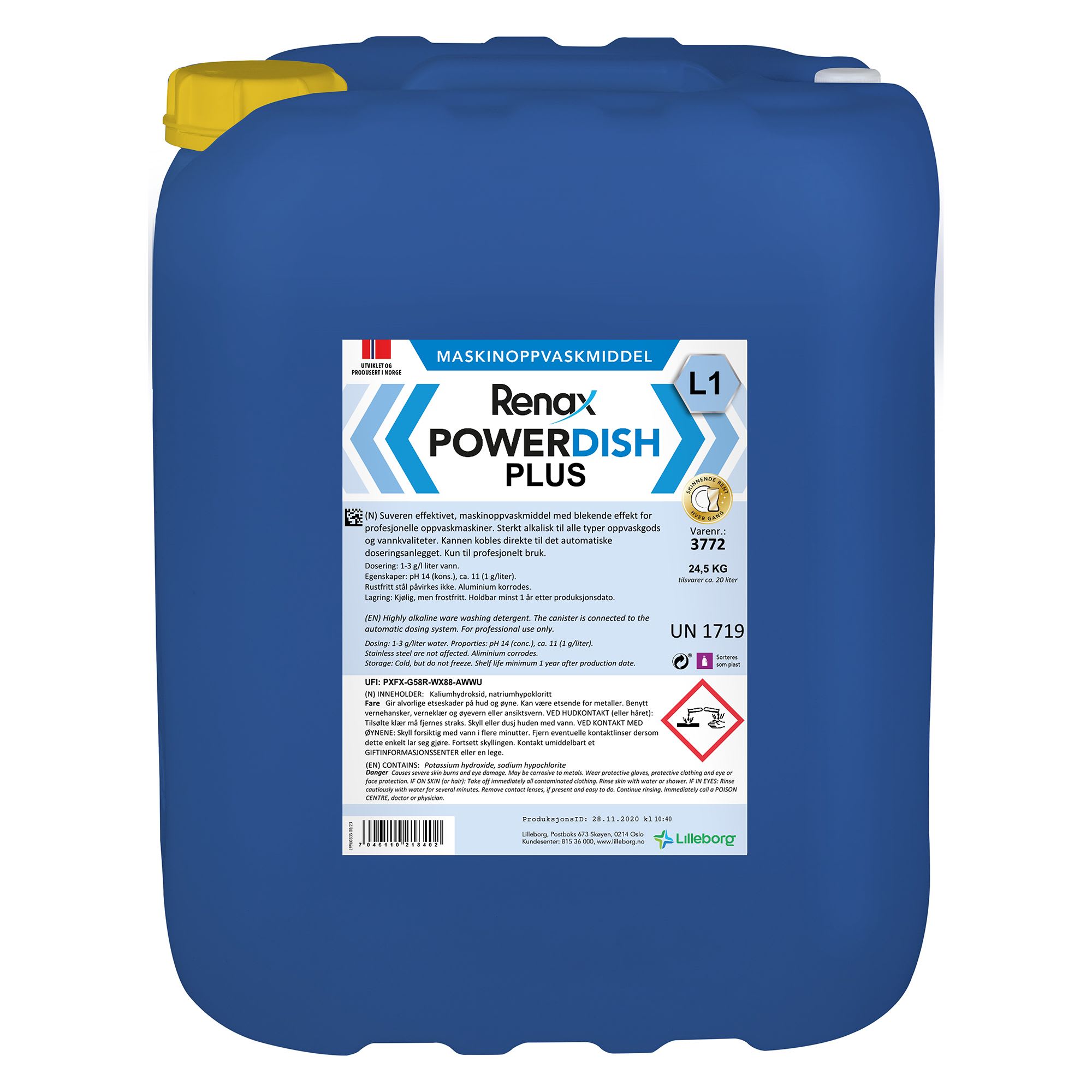 Maskinoppvask Renax Power Plus L1 24kg Maske | Dyktige fagfolk - smarte ...