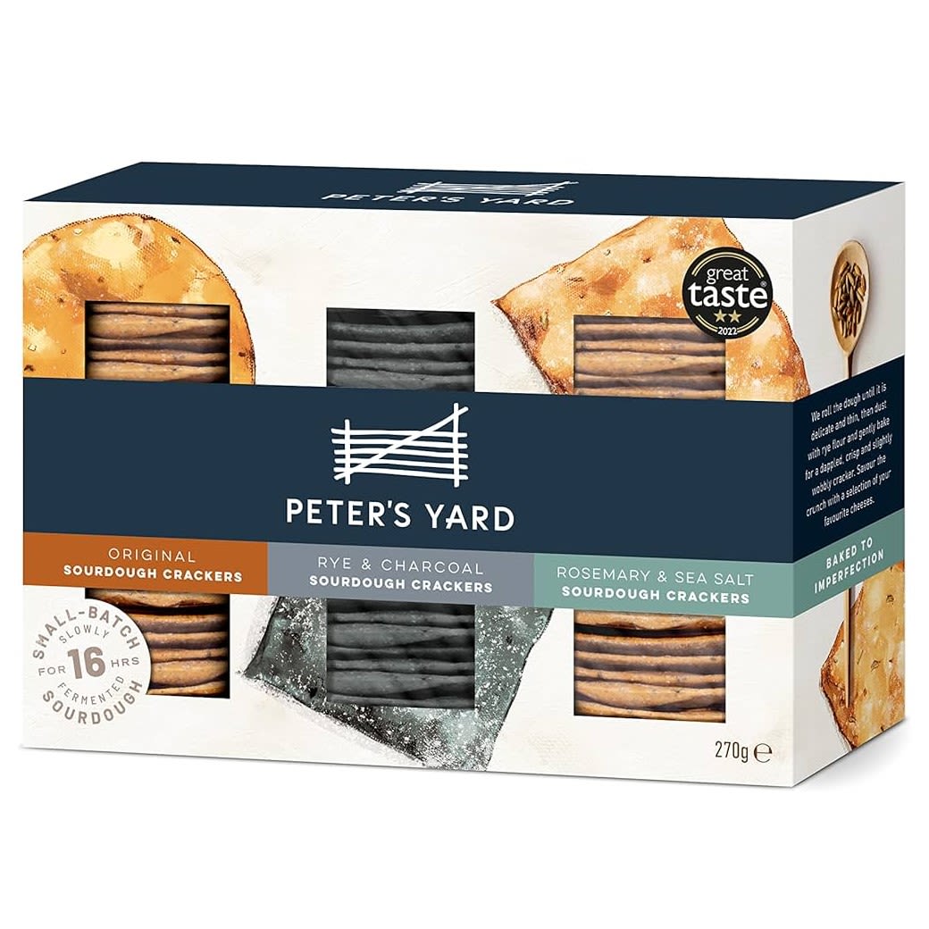 Sourdough Cracker Selection 270g, Peters Yard Matcompaniet