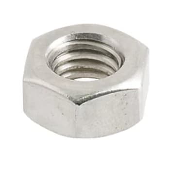 M4 Steel Hexagon Flat Nuts - 100/Pack