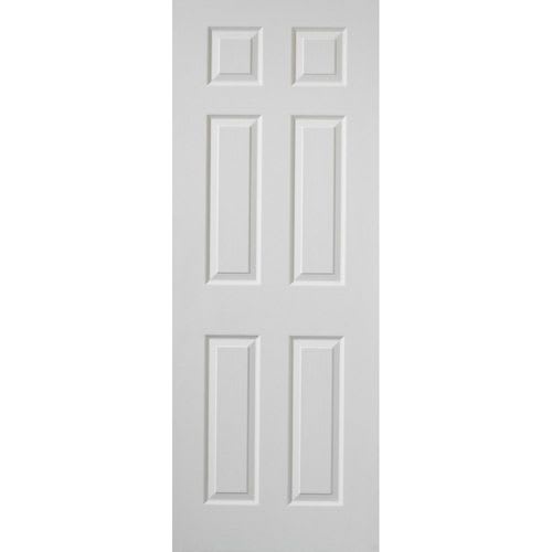 6 Panel Textured Semi Solid Door 533x1981x35mm