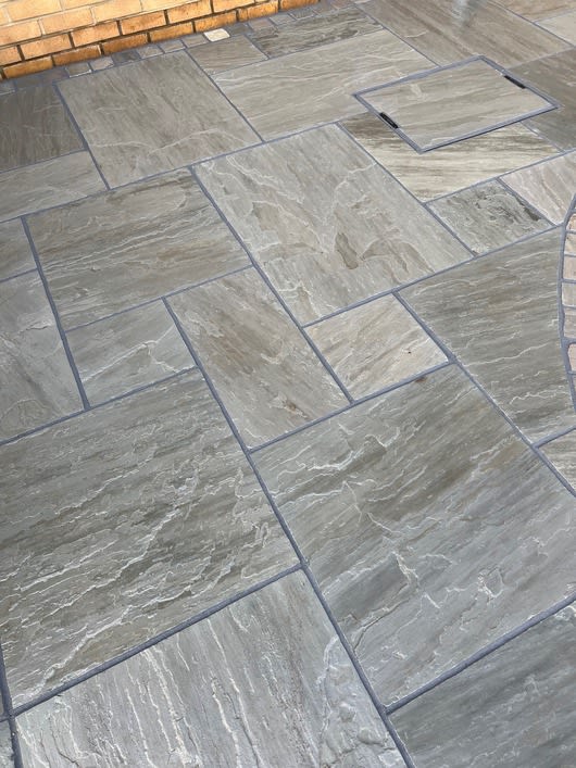 Kandla Grey Indian Sandstone Paving Slabs Patio Pack