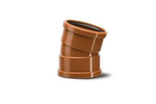 110mm 15deg Bend Double Socket