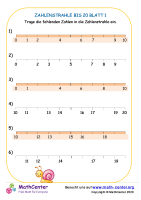 Zahlen 11-20 Arbeitsblätter | Mathematik-Aktivitäten