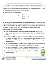 Mixed Operations Word Problems First Grade Worksheets | Math activities