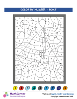 Pre-Kindergarten Coloring Activities: Color by Number | Math Center