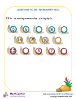 Numbers up to 20 - Practicing counting and writing the numbers ...