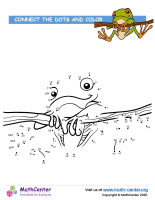 Frog Dot To Dot To 65 | Coloring Activities | Math Center