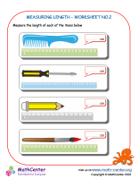 Measuring Length – Worksheet No.1 | Worksheets | Math Center