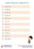 Order of Operations | Math activities