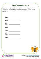 Prime and Composite Numbers Worksheets | Math activities