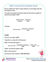 Percentages Sixth Grade Learning Pages | Math activities
