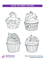 Color The Cupcakes No.1 | Coloring Activities | Math Center