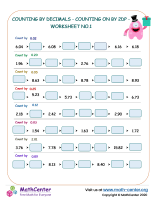 Counting by decimals - counting on by 2dp - worksheet no.1.docx ...