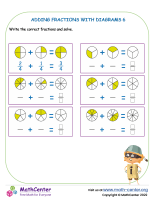 Fifth Grade Worksheets: Adding Fractions | Math Center