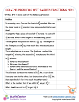 Mixed Fractions Fifth Grade interactive | Math activities