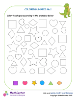 Coloring Shapes Worksheets | Math activities