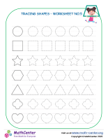 Tracing Shapes Kindergarten Worksheets | Math activities