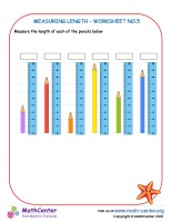 Measuring Length – Worksheet No.5 | Worksheets | Math Center