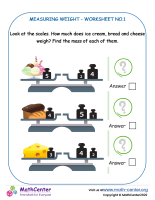 Measuring Weight Fourth Grade Worksheets | Math activities