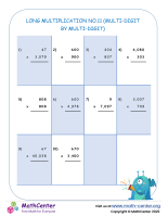 Fifth Grade Worksheets: Multi-digit Multiplication | Math Center