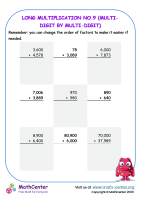 Fifth Grade Worksheets: Multi-digit Multiplication | Math Center