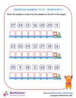 Ordering Two-digit Numbers Second Grade interactive | Math activities