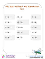 Mixed Addition and Subtraction Third Grade Worksheets | Math activities